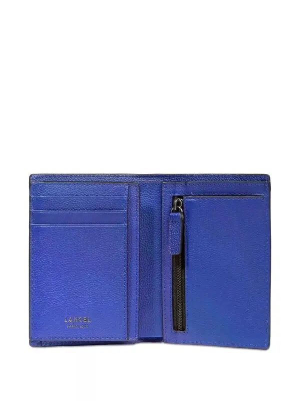 LANCEL Pebbled Zip Wallet