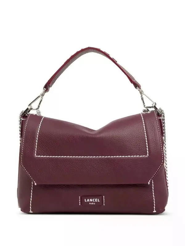LANCEL Nino Medium Leather Shoulder Bag - Purple