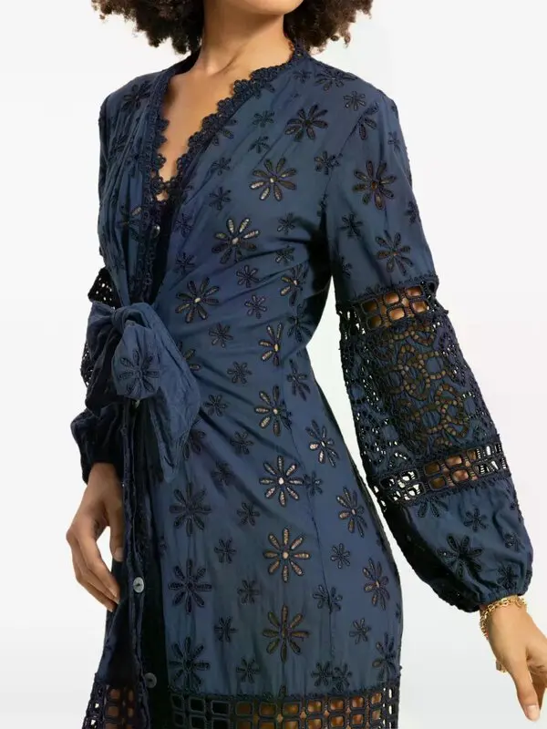 Temptation Positano Floral-print Maxi Dress - Blue