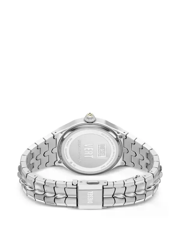 DIESEL® Vert Stainless Steel Watch With Pave Dial