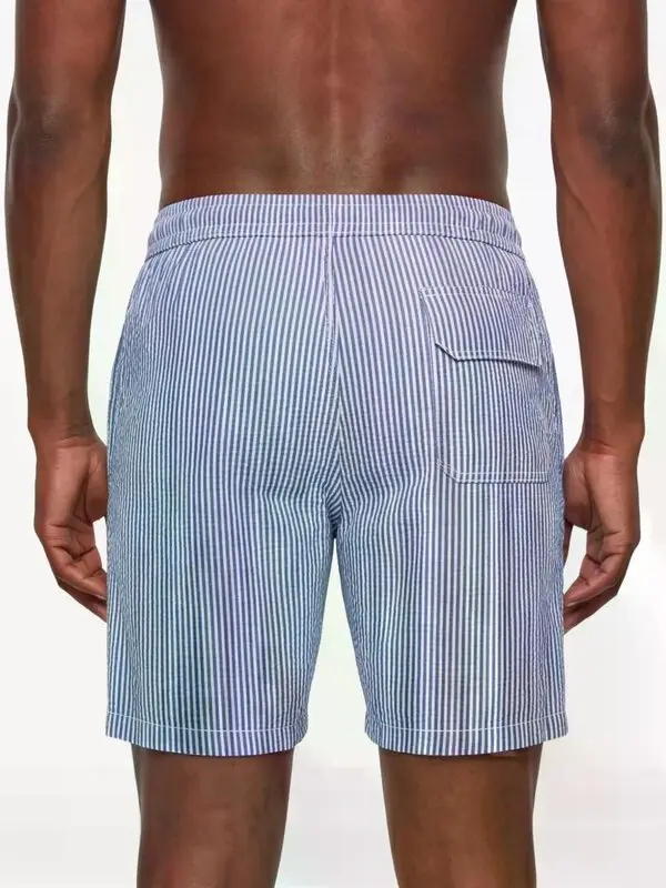 FAY Striped Drawstring Swim Shorts