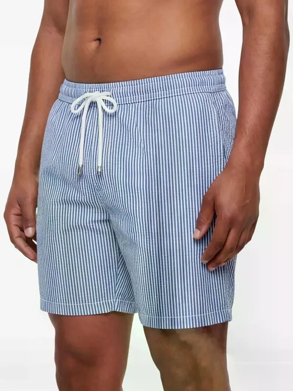 FAY Striped Drawstring Swim Shorts