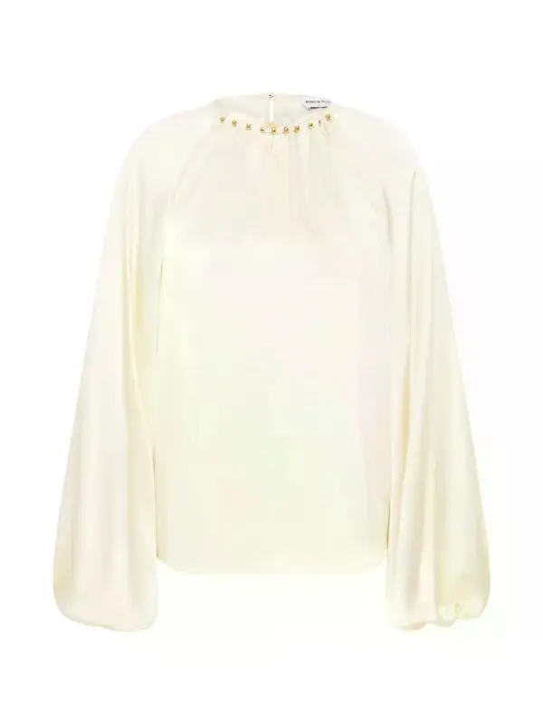 Rebecca Vallance Studded Blouse - Neutrals