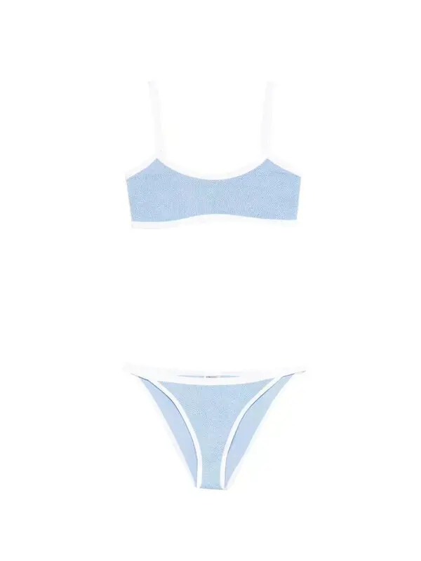 Hunza G Tyler Textured Bikini - Blue