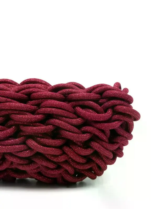 Alienina Lina Woven Clutch - Red