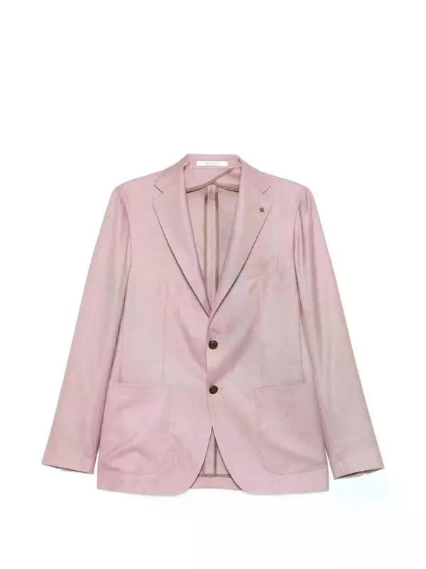 Tagliatore Button Patch-pocket Blazer - Pink