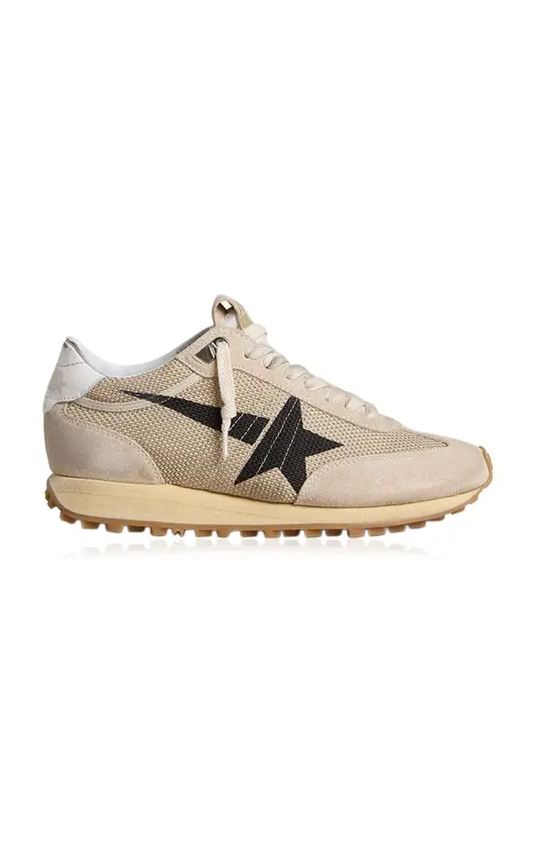GOLDEN GOOSE Marathon Leather-trimmed Sneakers - Multi