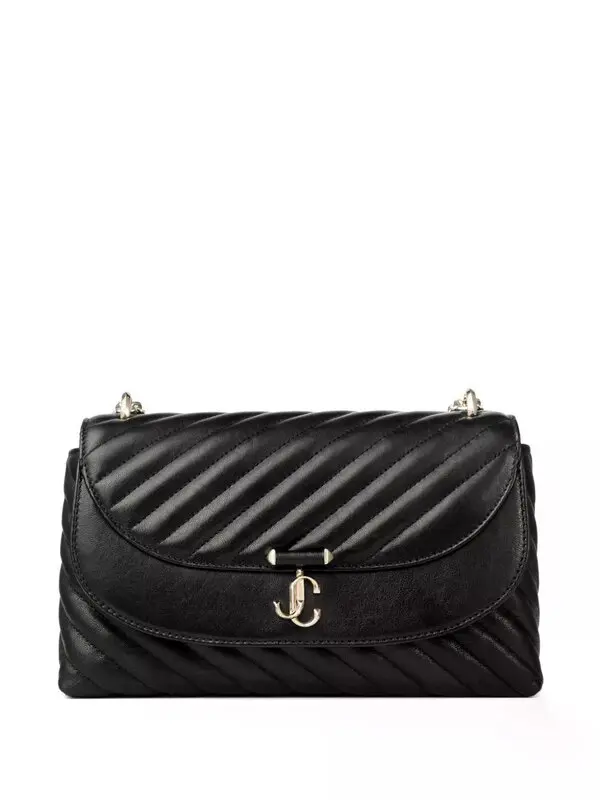 JIMMY CHOO Quilted Leather Crossbody Bag - Black