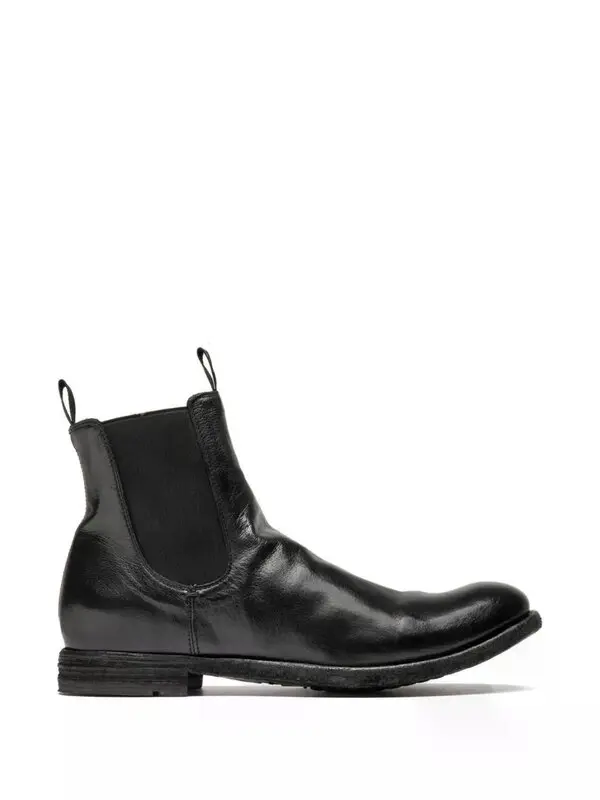 Officine Creative Pull-tab Leather Boots