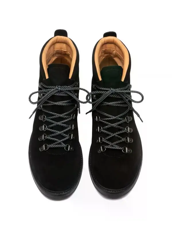 Officine Creative Lace-up Leather Boots - Black