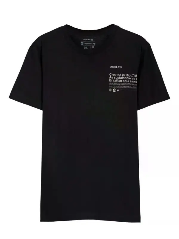 OSKLEN Printed T-shirt - Black