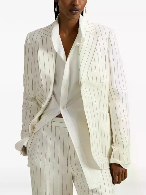 Polo Ralph Lauren Striped Afton Blazer - Neutrals