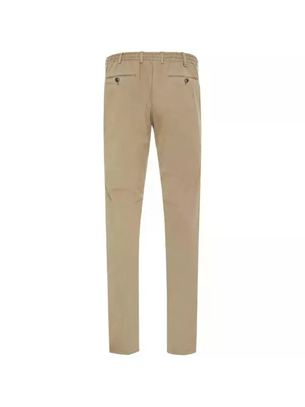 PT TORINO Elasticated Waist Straight Leg Trousers