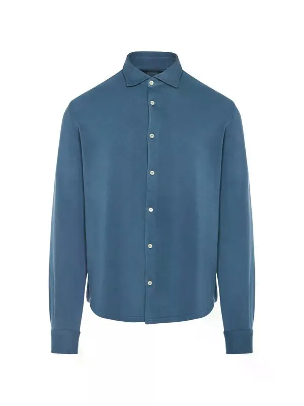 Fedeli Steve Button Shirt - Blue