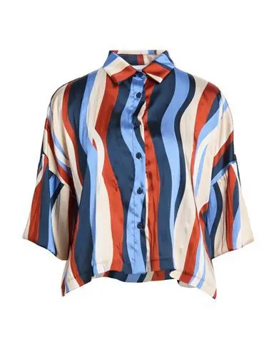 Alpha Studio Satin Shirt - Rust