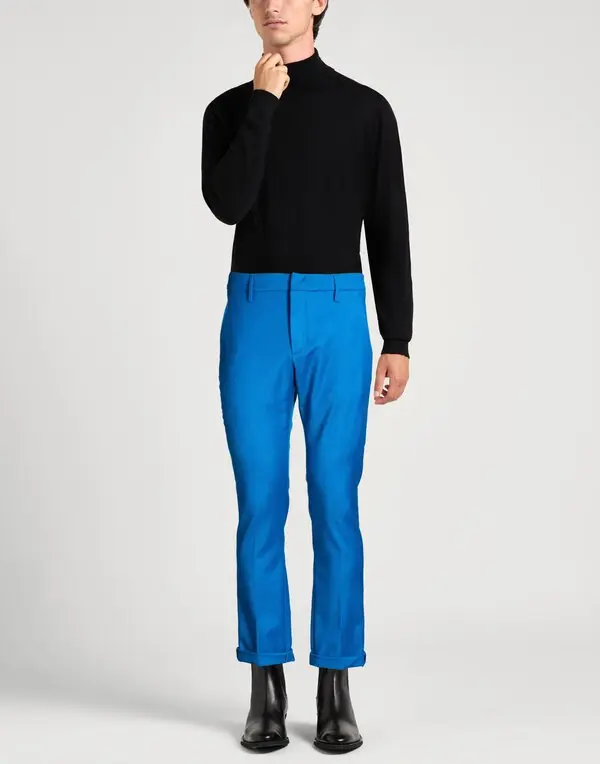 DONDUP Pants Azure Size Virgin Wool, Elastane