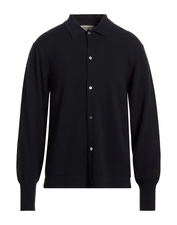 Officine Générale Virgin Wool Cardigan - Navy
