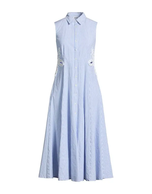 sandro blue white dress Sandro