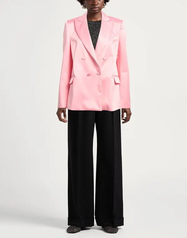 ANIYE BY Satin Double-breasted Blazer - Pink
