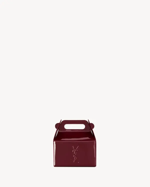 Saint Laurent Take-away Box Bag - Dark Red Wine
