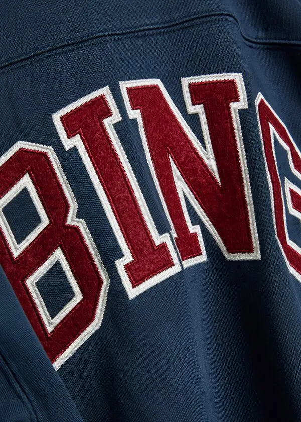 ANINE BING Trenton Logo Cotton Sweatshirt