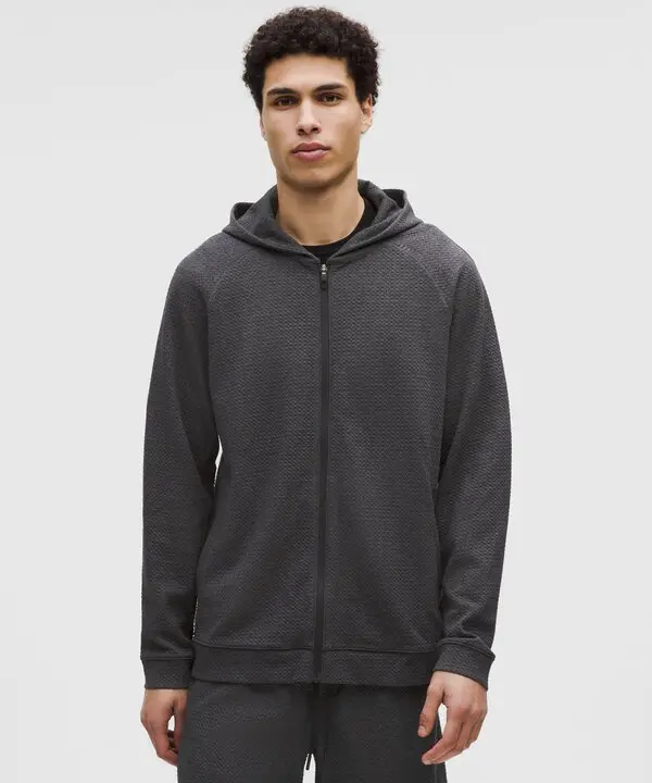 Lululemon Ease The Day Full-zip Hoodie - Heathered Black/black