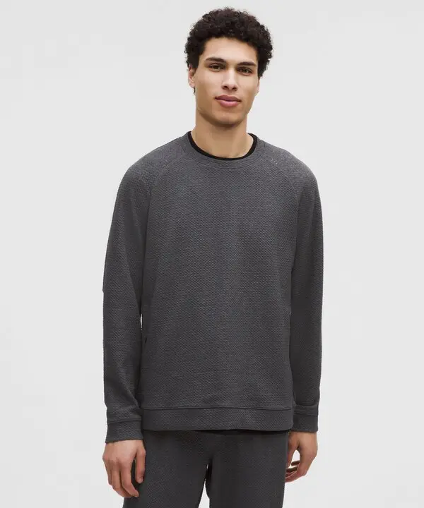 Lululemon Ease The Day Crew - Heathered Black/black