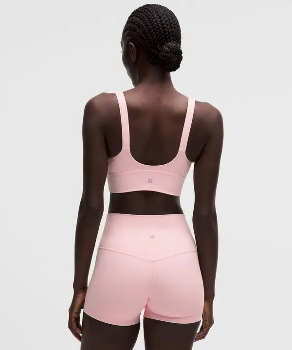 Lululemon Focuser V-neck Bra - Pink Pearl