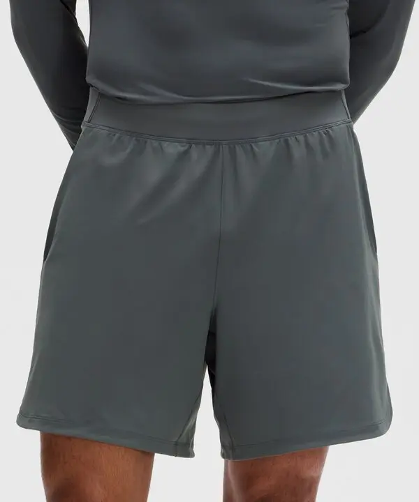 Lululemon Unrestricted Power Lined Short 7 - Onyx Grey