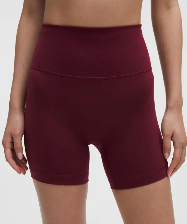 Lululemon Wunder Train No Line High-rise 6" Short - Burgundy Bay