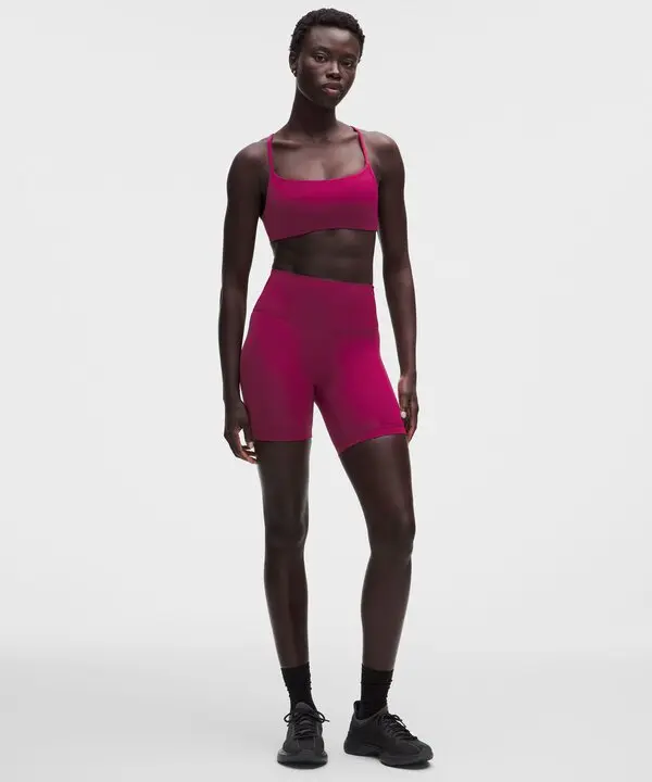 Lululemon Wunder Train No Line High-rise 6" Short - Raspberry Rave