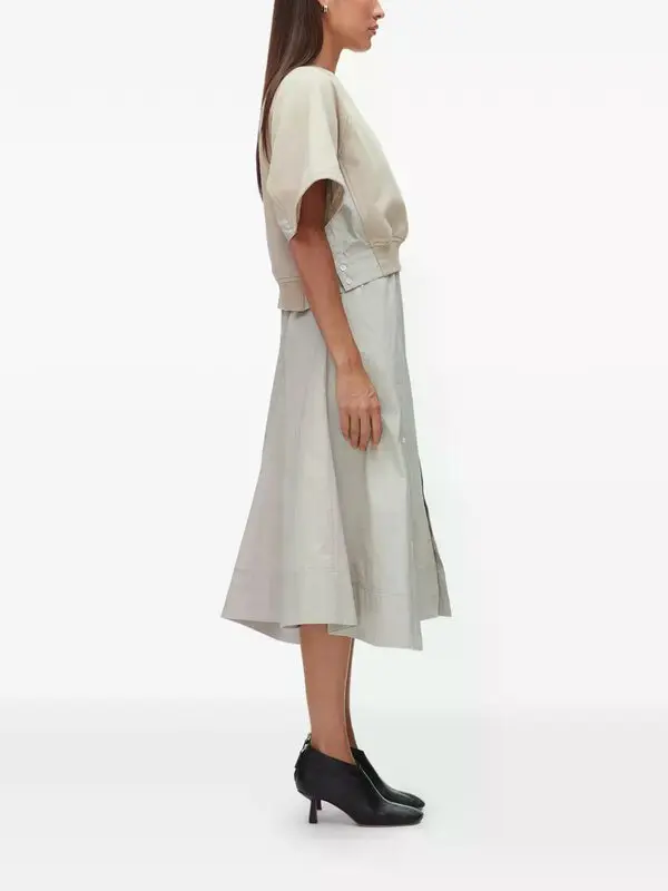 3.1 Phillip Lim Short-sleeved Midi Dress - Neutrals