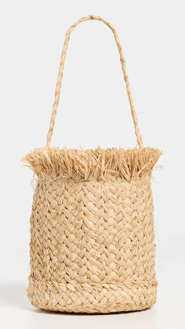 Hat Attack Mini Fringe Raffia Bag