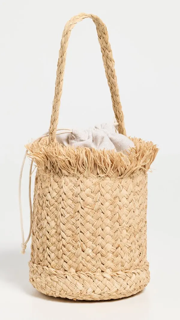 Hat Attack Mini Fringe Raffia Bag