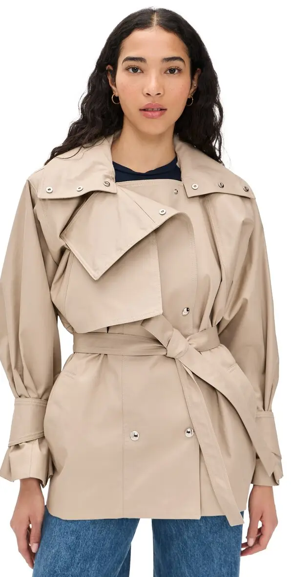 IRO PARIS Ralya Short Belted Trench Coat