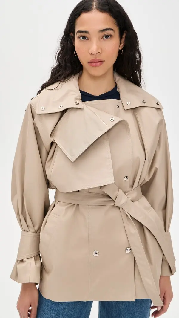 IRO PARIS Ralya Short Belted Trench Coat