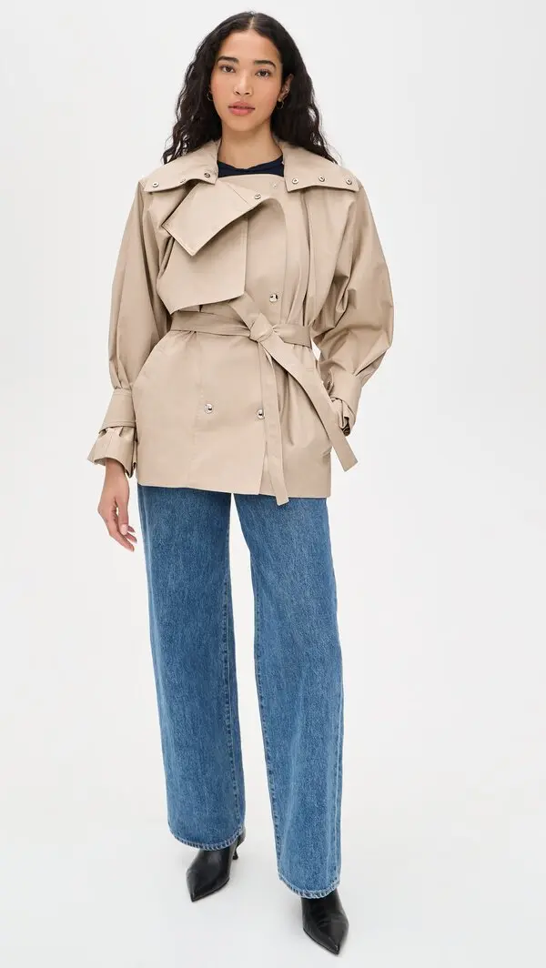 IRO PARIS Ralya Short Belted Trench Coat