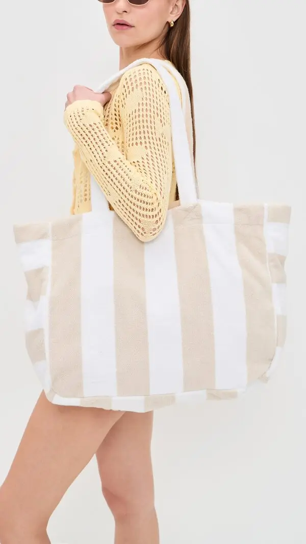 WEEZIE Looped Terry Beach Tote
