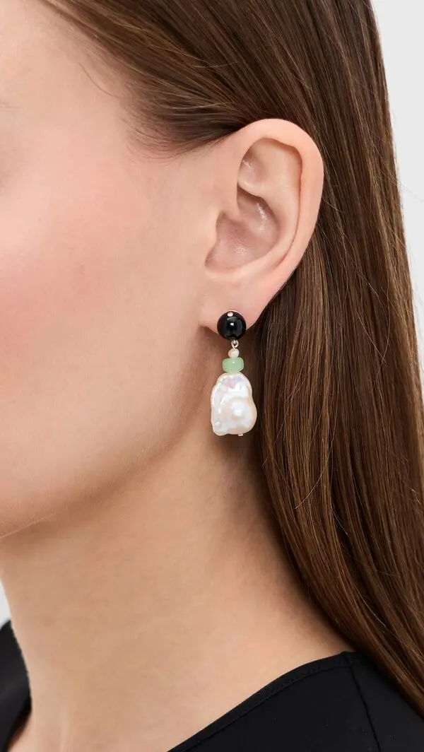 Completedworks Baroque Glass Bead Earrings