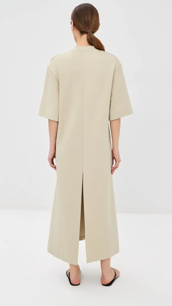 long sleeve t shirt midi dress WARDROBE.NYC Mini T-Shirt Dress in Beige