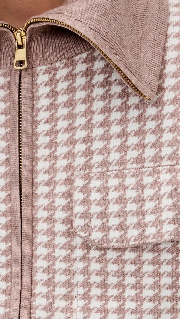 Varley Ablott Jacquard Knit Jacket - Taupe