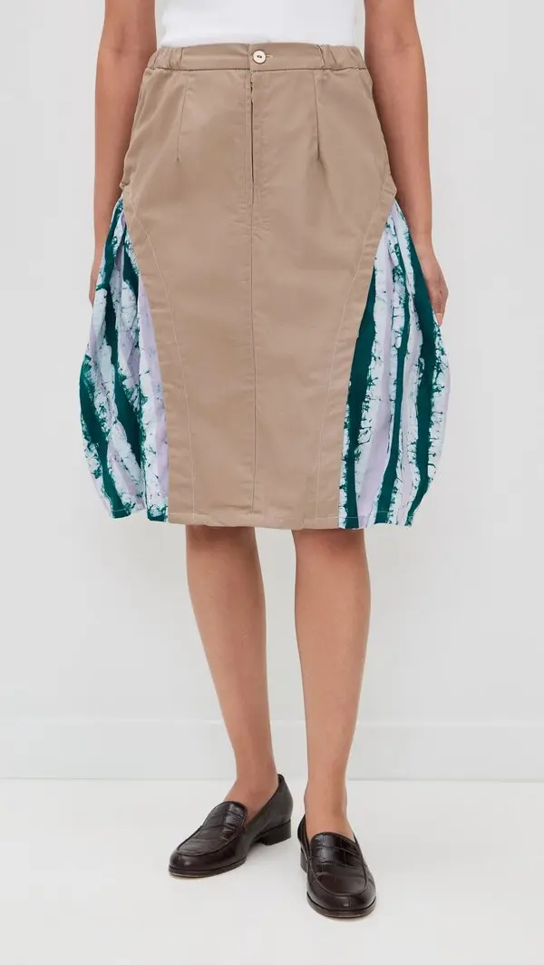 BUSAYO Dara Striped Panel Skirt