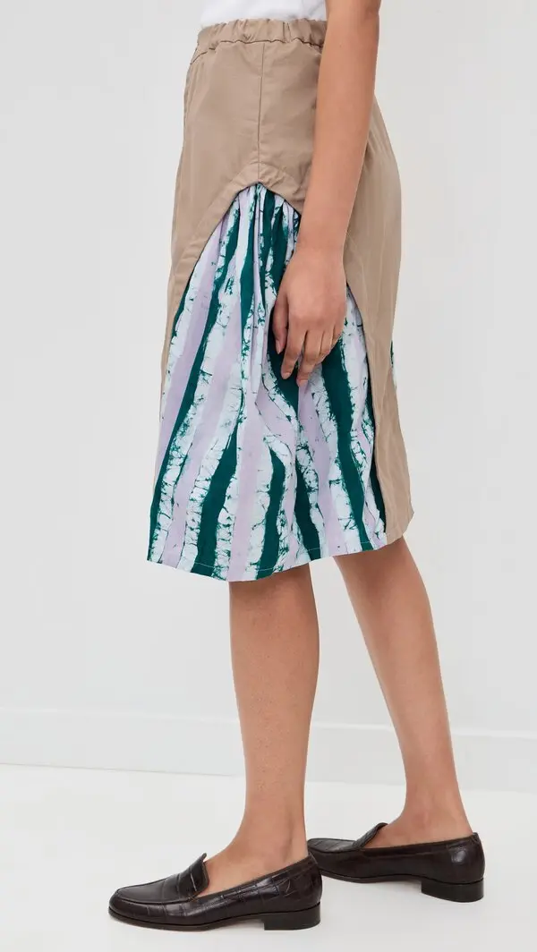 BUSAYO Dara Striped Panel Skirt