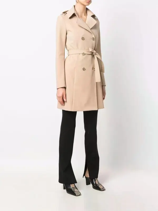 Patrizia Pepe Double-breasted Belted Trench Coat
