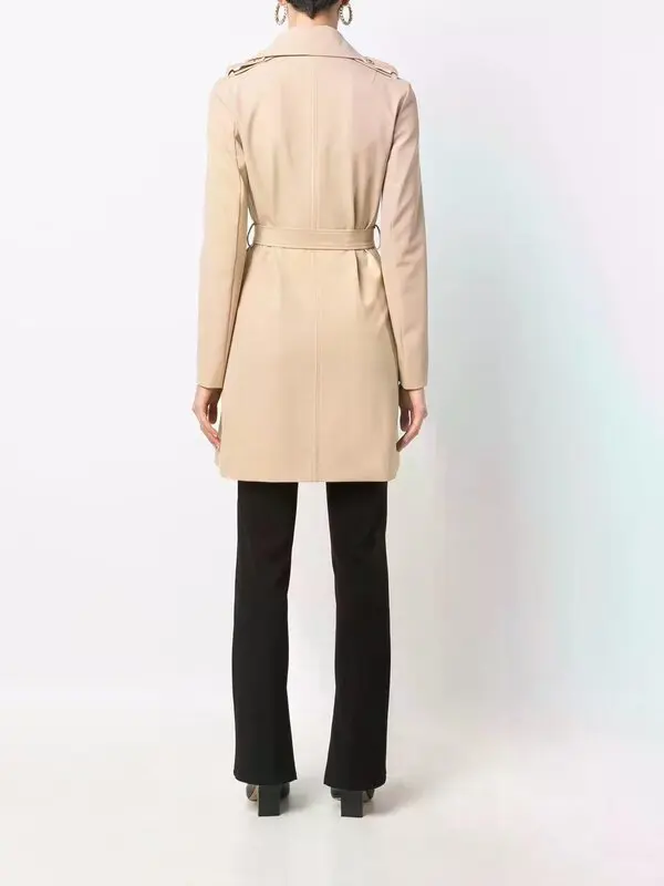 Patrizia Pepe Double-breasted Belted Trench Coat