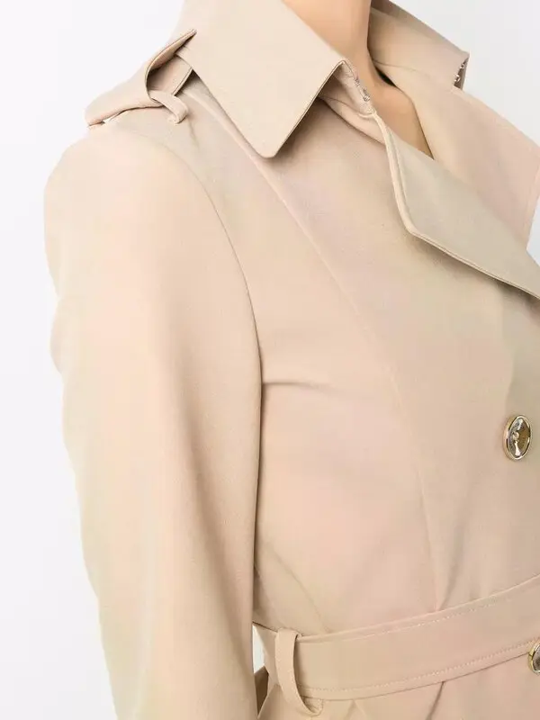 Patrizia Pepe Double-breasted Belted Trench Coat