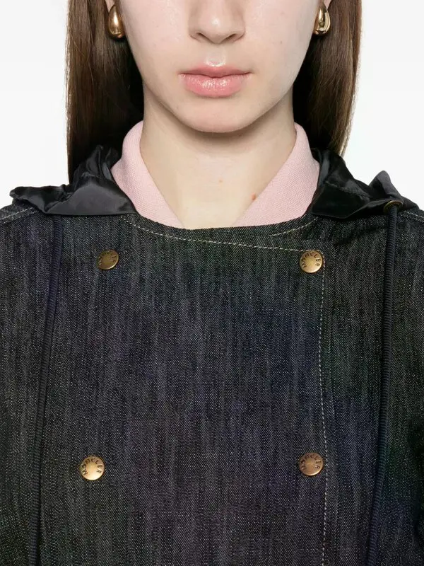 Moncler Hooded Double-breasted Jacket