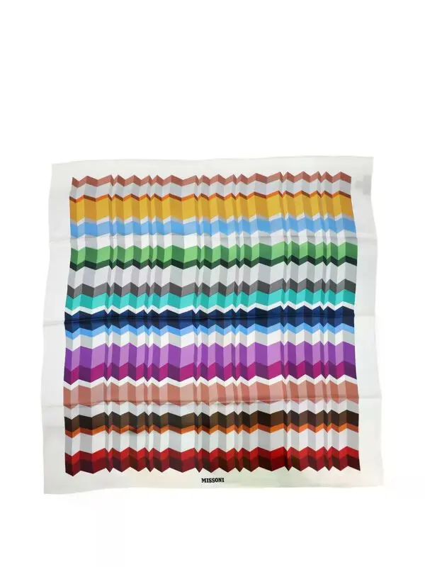 Missoni Geometric-design Scarf - White