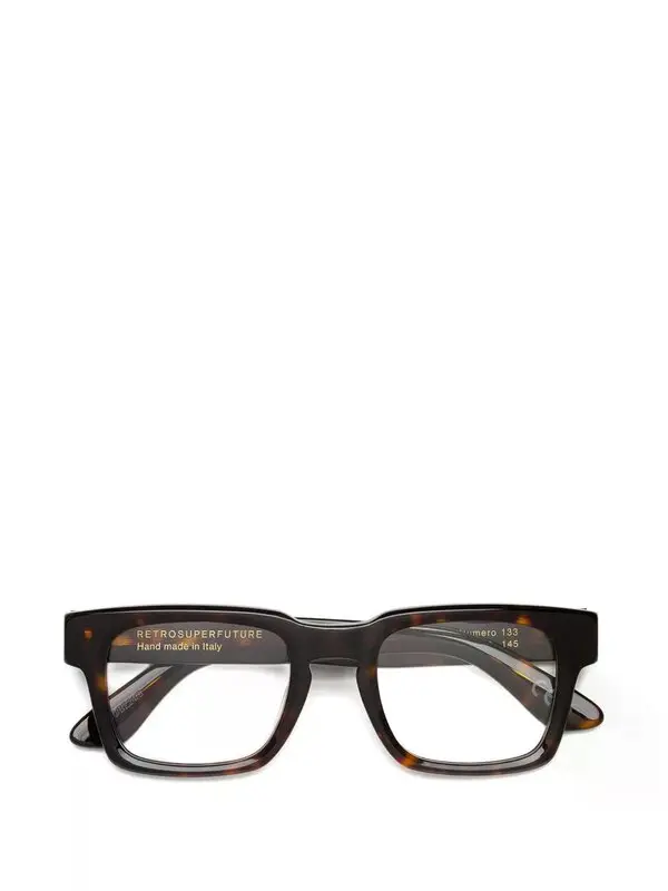 RETROSUPERFUTURE Square Frame Glasses - Brown