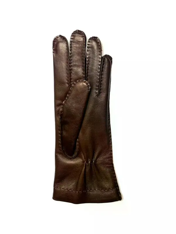 RESTELLI Leather Gloves - Brown